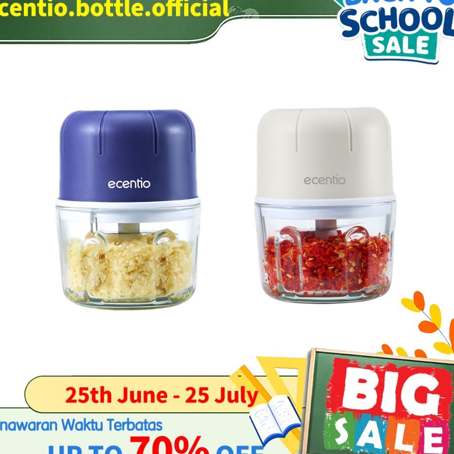 Jual Ecentio Mini Chopper 6 Mata 250Ml Portable Multifungsi Kaca ...