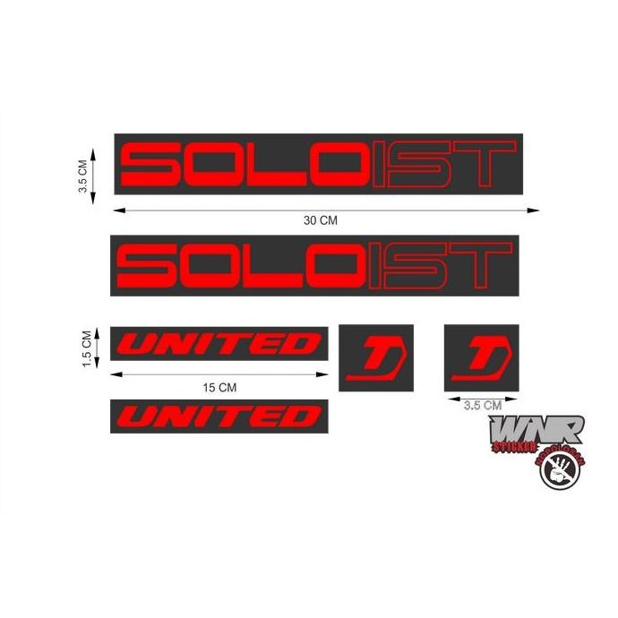 Jual ready STICKER SOLOIST STICKER UNITED STICKER SEPEDA PROMO | Shopee ...