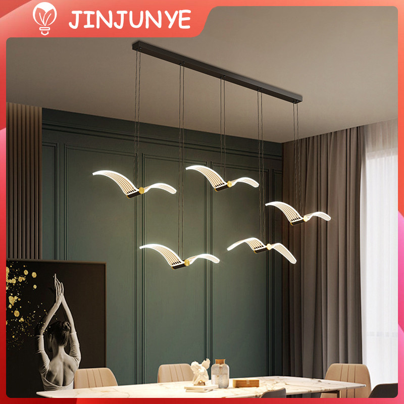 Jual Lampu Gantung Minimalis Modern Meja Makan 5 Bird Seagull Lampu Hias Gantung Nordic Ruang ...