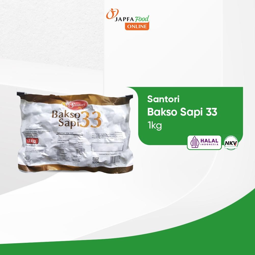 Jual Santori Bakso Daging Sapi Premium 33 1kg | Shopee Indonesia