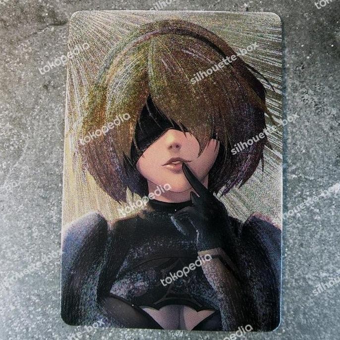 Jual Yuki Nier Automata 2B Metallic Hairline Texture Card | Shopee ...