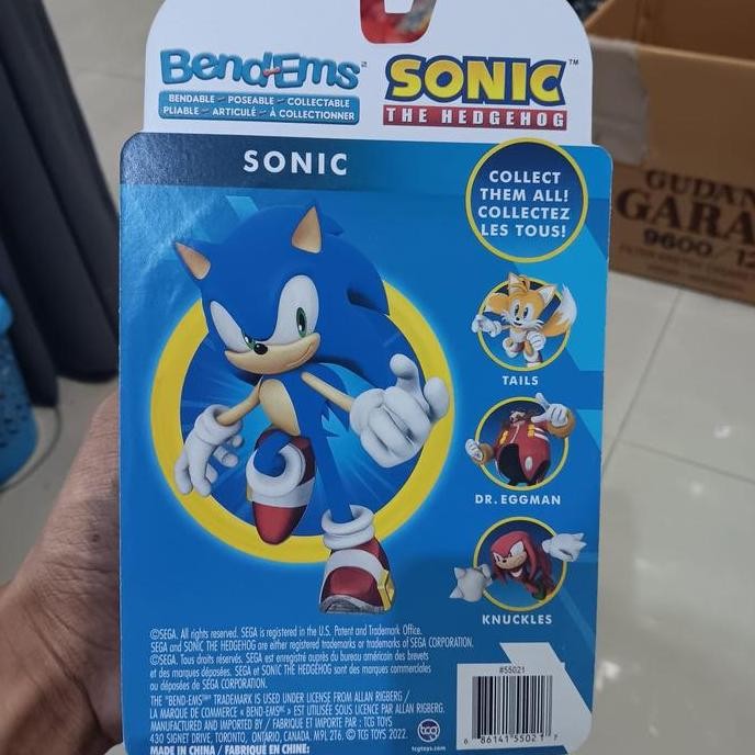 Jual Action Figure Bend-Ems Sonic The Hedgehog Jakks Pacific | Shopee ...