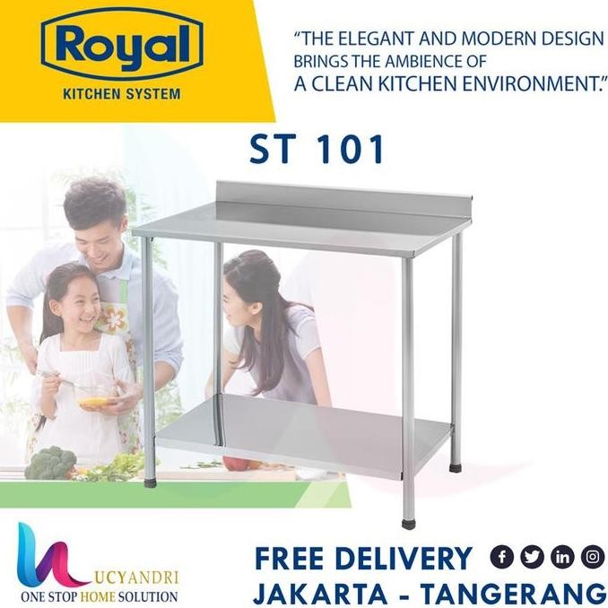 Jual KITCHEN SINK ROYAL ST 101 MEJA KOMPOR STAINLESS MEJA SERBAGUNA ...