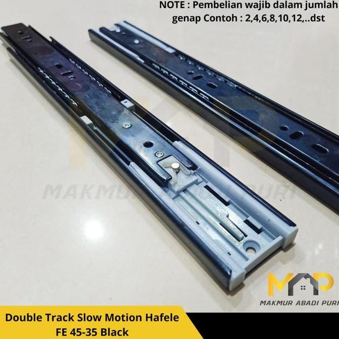 Jual Laci Minimalis Rel Laci - Rel Double Track Slow Motion Hafele Fe ...