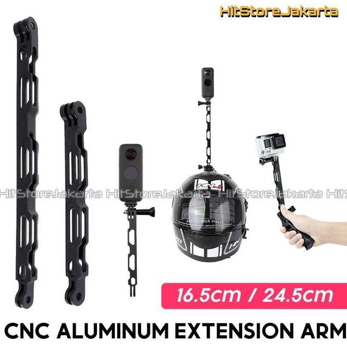 Jual LS Aluminium Extension Arm for Insta360 GoPro Osmo Action Cam Arm ...