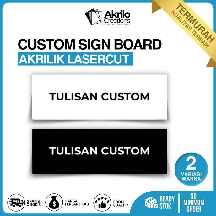 Jual Antero Custom Sign Board Nama Ruangan Akrilik Papan Nama Ruang ...