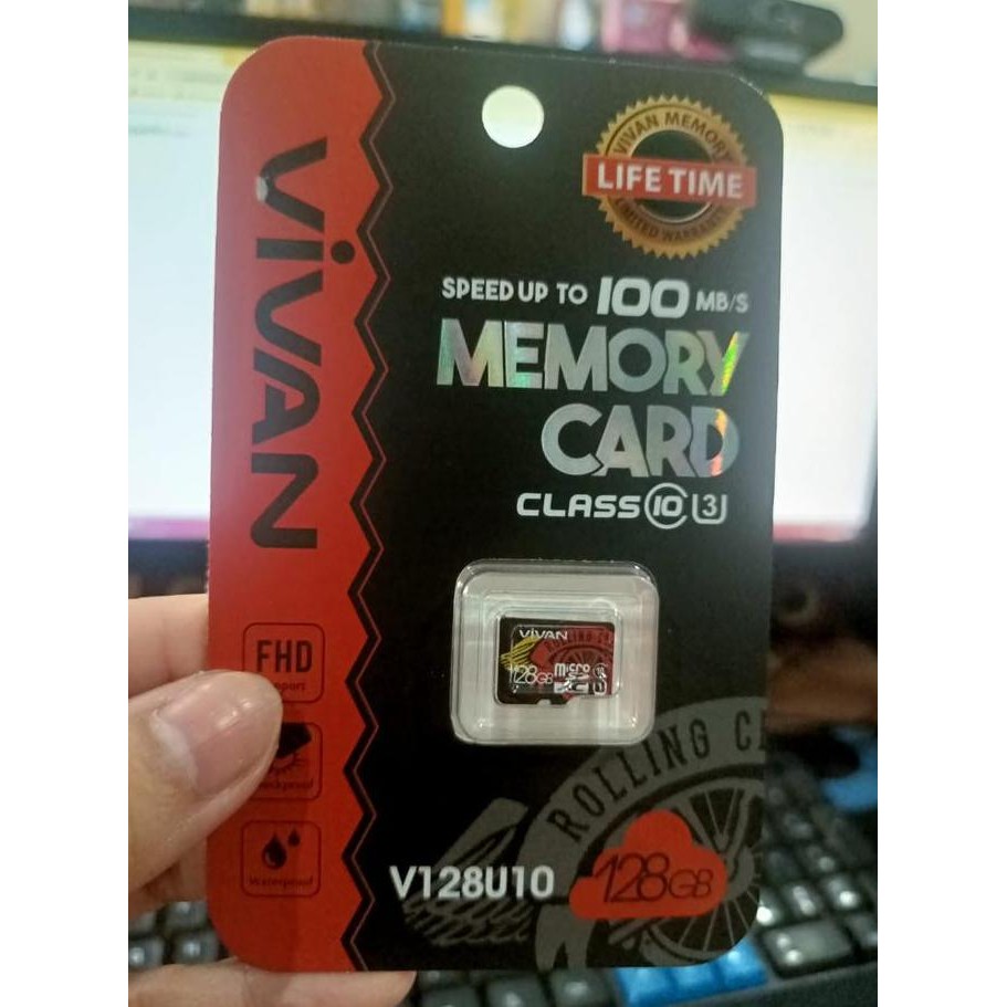 Jual Vivan Micro Sd 128Gb Tf Card Memori Ip Camera V128U10 Class 10 Co ...
