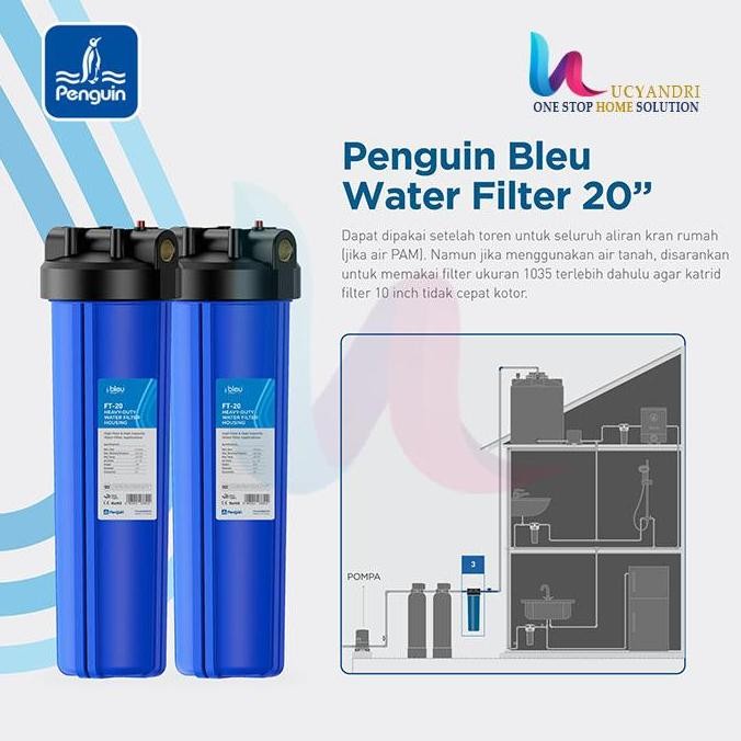 Jual Filter Air Penguin Pbf 20 Cto Water Filter Tangki, Toren, Tandon ...