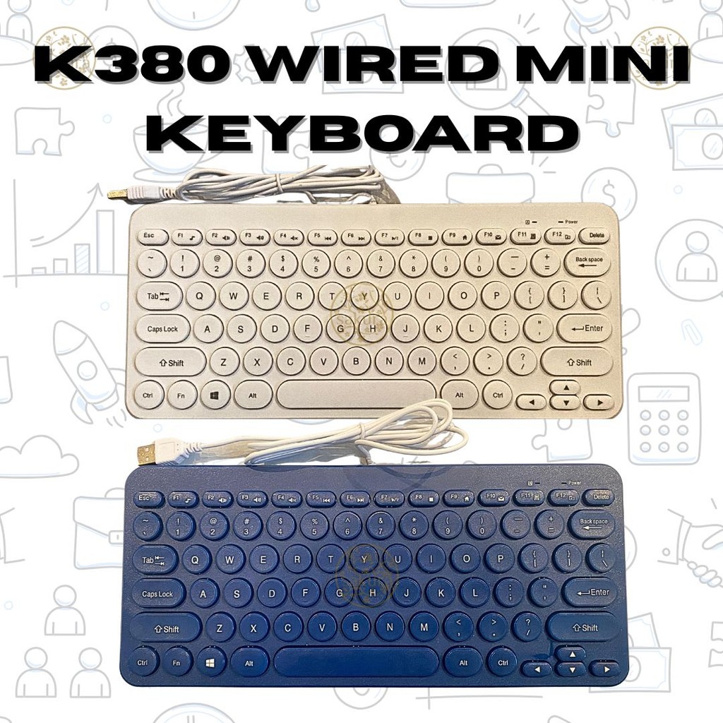 Jual K380 Keyboard Kabel Mini PC/Laptop Layout 78% Keys | Shopee Indonesia