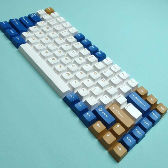 Jual Keycaps Yongqiu Double Shot Onion Grass Blue Colorways Cherry ...
