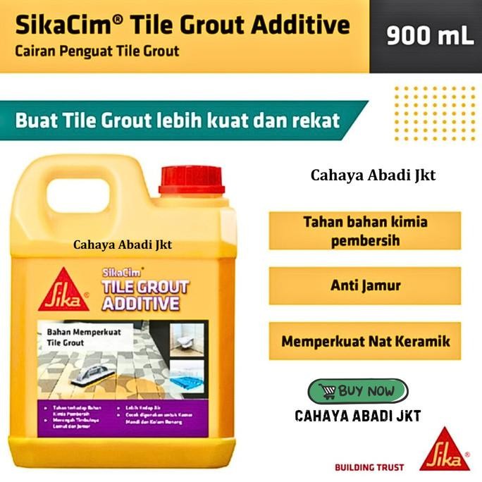 Jual Sikacim Tile Grout Additive 900ml / Cairan Penguat Nat Sika Tile ...