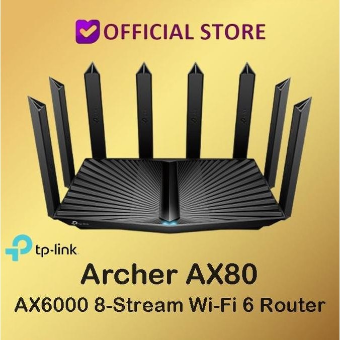 Jual BEBAS ONGKIR - Tp-link Archer AX80 AX6000 8-Stream WiFi 6 Router ...