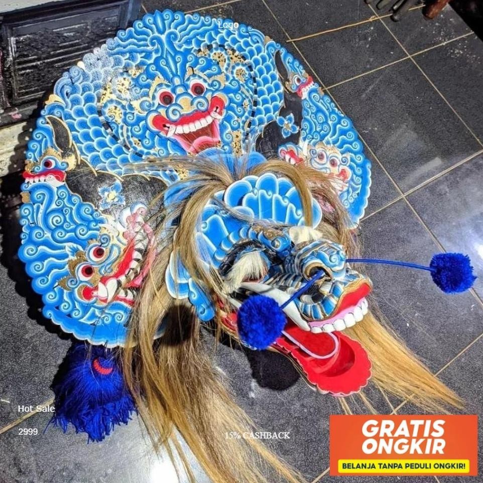 Jual Terlaris Barongan Devil Sungut Full Kayu Asli Ukuran 14 Bonus ...