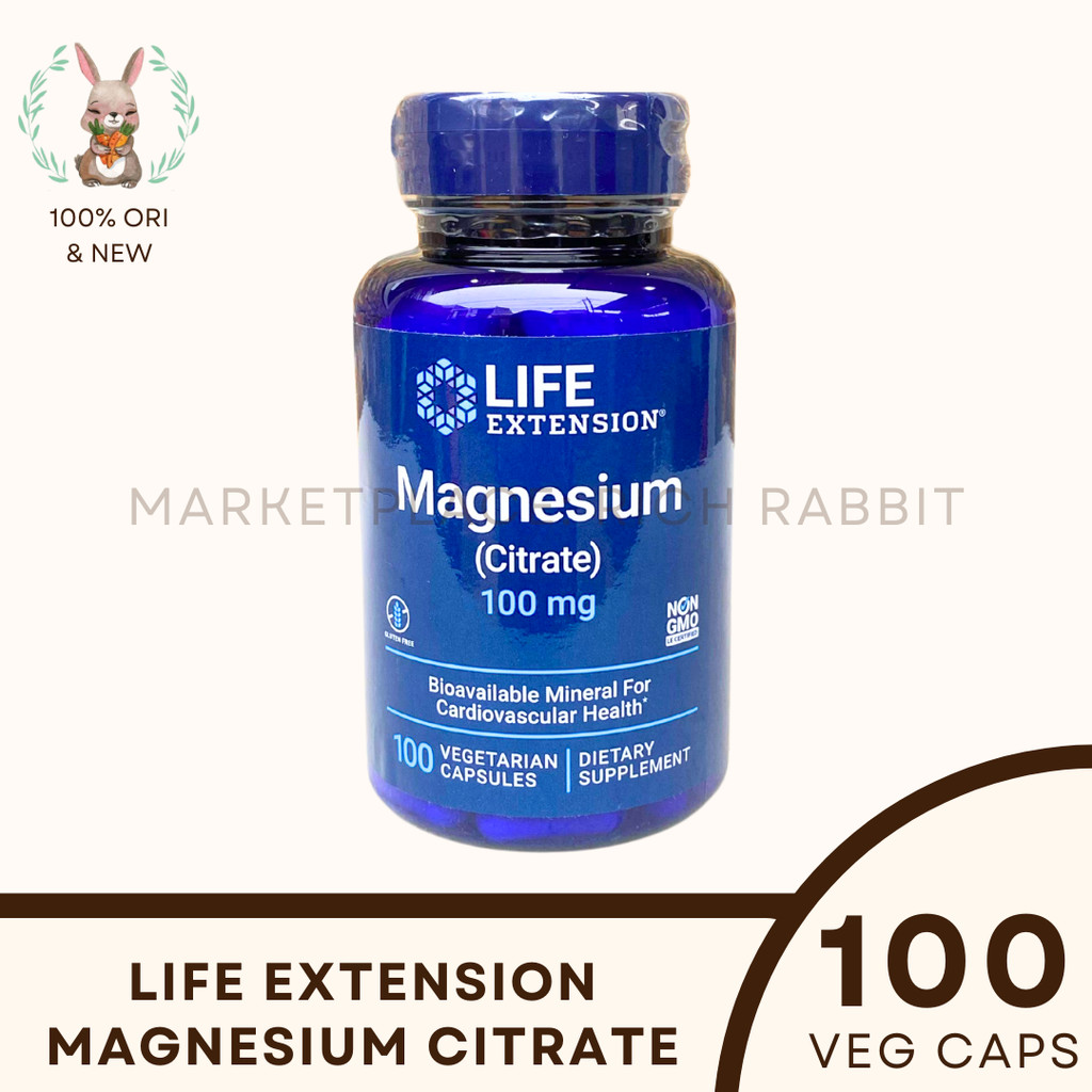 Jual Life Extension Magnesium Citrate 100 mg Cardiovascular Health ...