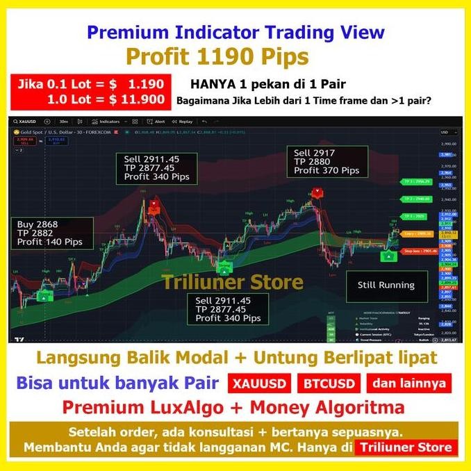 Jual [ALL IN INDICATOR IN TRILIUNER STORE] PREMIUM INDIKATOR TRADINGVIEW UNTUK TRADING SCALPING ...