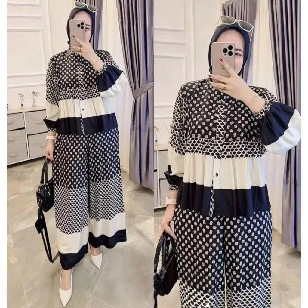 Jual ONSET POLKA KATUN PREMIUM TERBARU 2025//SETELAN WANITA DEWASA ...