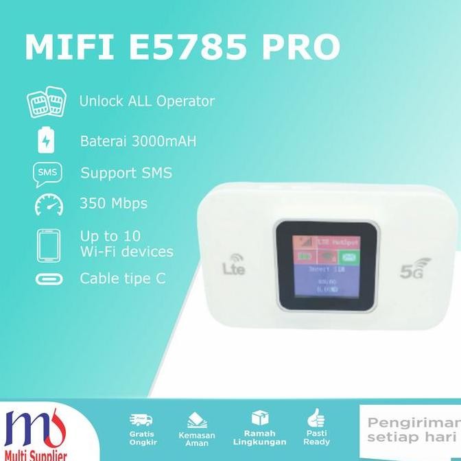 Jual Modem Wifi Sim Card E5785 PRO Mifi 4G LTE 300Mbps Unlock All Operator | Shopee Indonesia