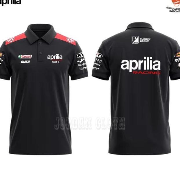 Jual Polo Shirt Kaos Kerah Aprilia Racing Ixon Team Balap Motogp ...