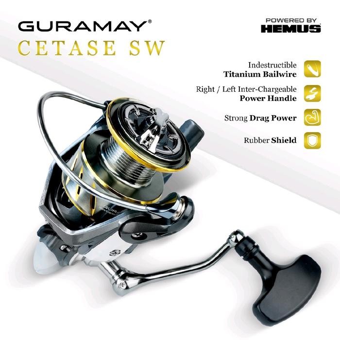 Jual Reel Pancing Sw Guramay Cetase Power Handle - 7 Bb Anti-Reserve ...