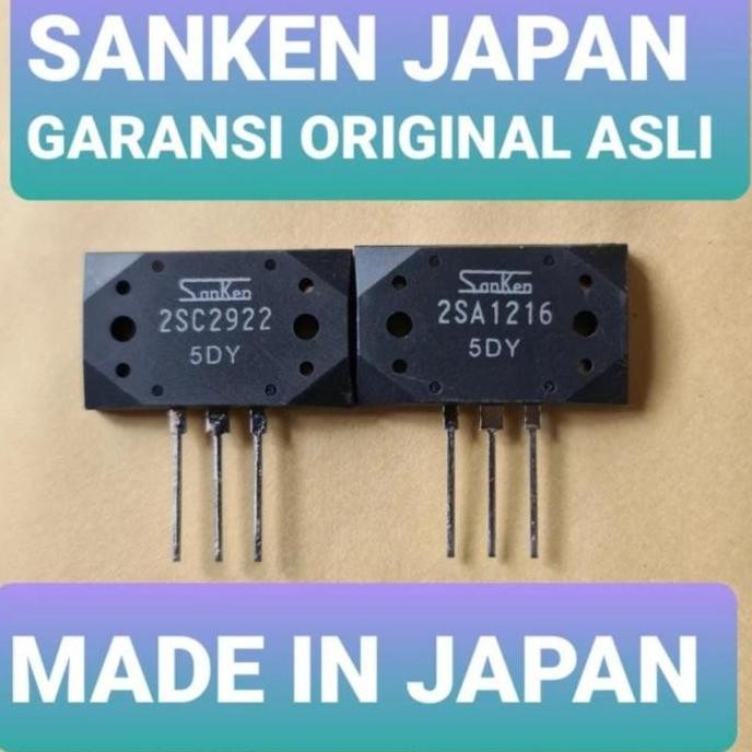 Jual TRANSISTOR FINAL SANKEN 2SA1216 2SA2922 A 1216 C 2922 5DY ORIGINAL | Shopee Indonesia