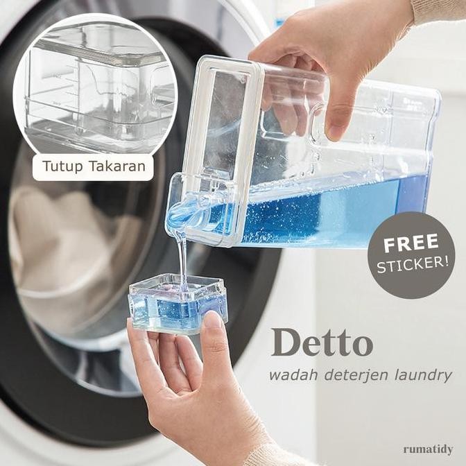 Jual Promo DETTO Botol Deterjen Refill Estetik Tempat Deterjen Estetik ...