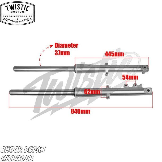 Jual Shockbreaker Tabung AS Shock Sok Shok Depan 37mm Intruder Style ...