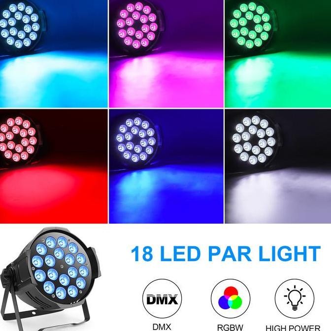 Jual Par led 18 LED X 10 Watt REDSUN full colour RGBW 4in1 | Shopee ...