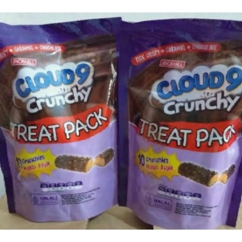 Jual Lm Jack & Jill Chocolate Bar Cloud 9 Crunchy Isi 10 Pcs Treat Pack ...