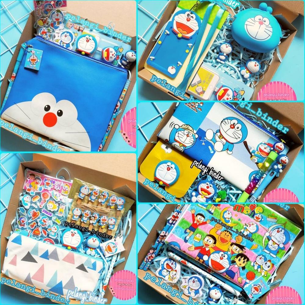Jual Paket kado doraemon/ paket box alat tulis doraemon / paket box ...