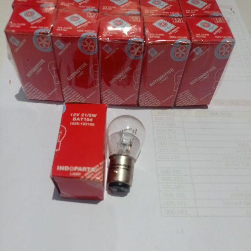 Jual Tgs { Ori 100% } Bohlam Stop Merk Indoparts Original Bulp Belakang ...