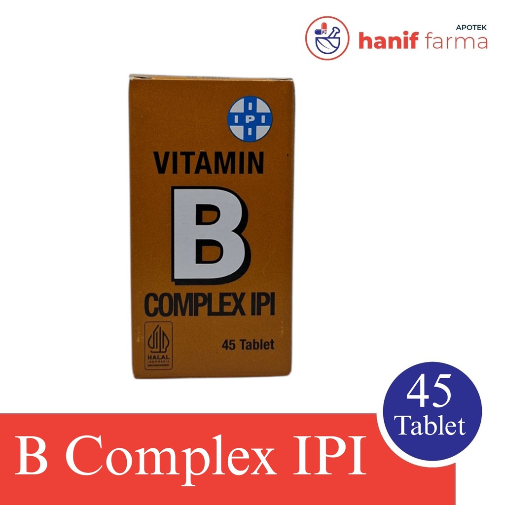Jual Vitamin B Complex IPI Isi 45 Tablet (Mengatasi Kram dan Kesemutan) | Shopee Indonesia