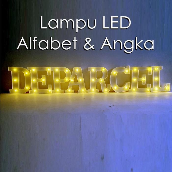 Jual Lampu Led Huruf 3D Alfabet Abjad Angka Hiasan Dinding Dekorasi ...