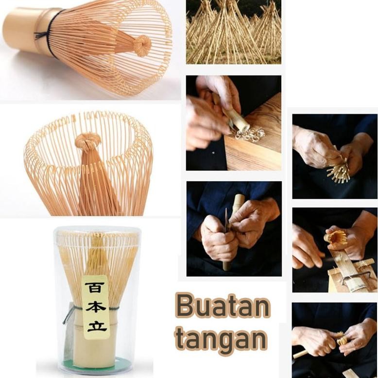 Jual Bisa Cod Pengaduk Matcha Bambu / Matcha Whisk Bamboo Brush ...
