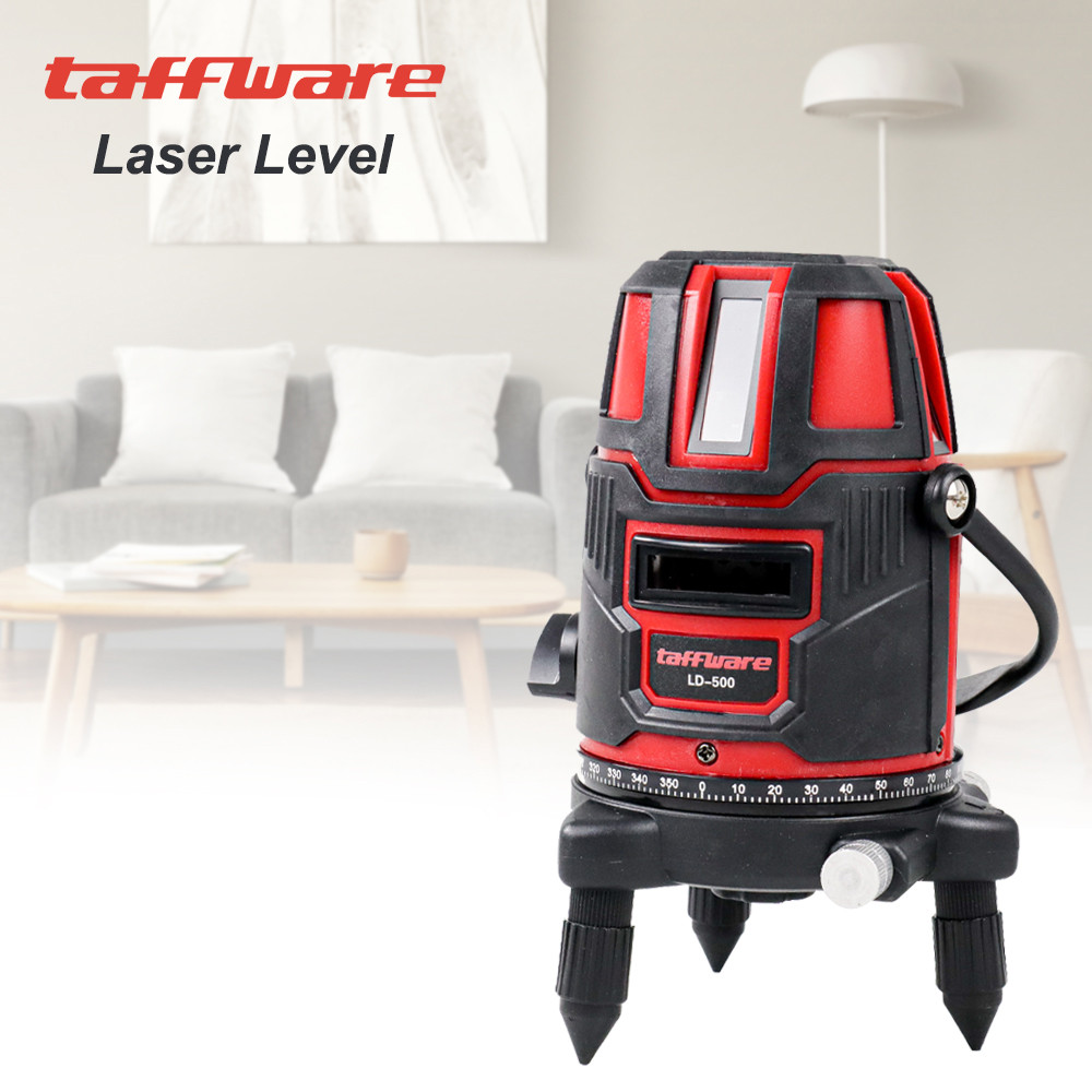 Jual Taffware Mesin Self Leveling 5 Line Laser Red Beam Infrared 4D ...
