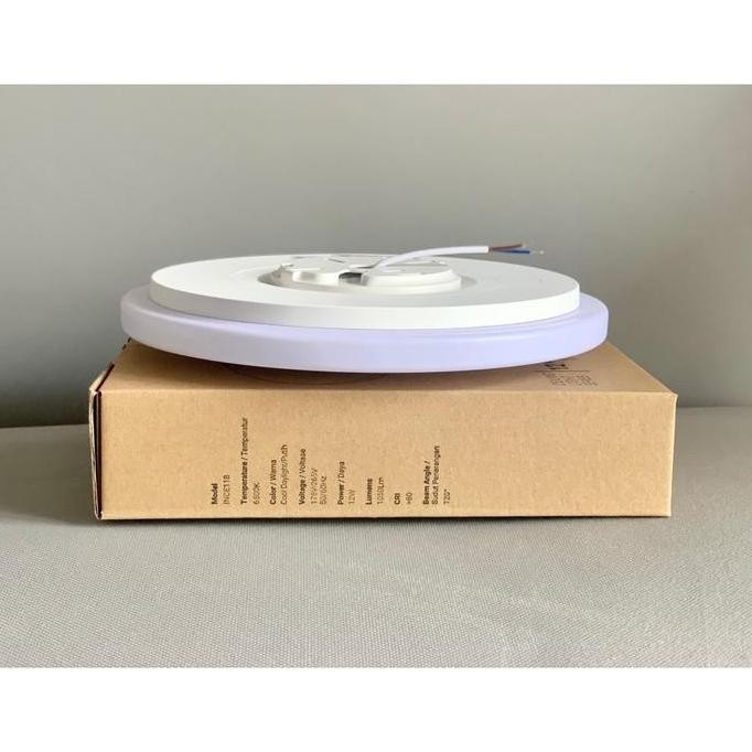 Jual Lm Lampu Led Plafon Baret Ceiling Light Bulat Tempel Inlite 12W 12 ...