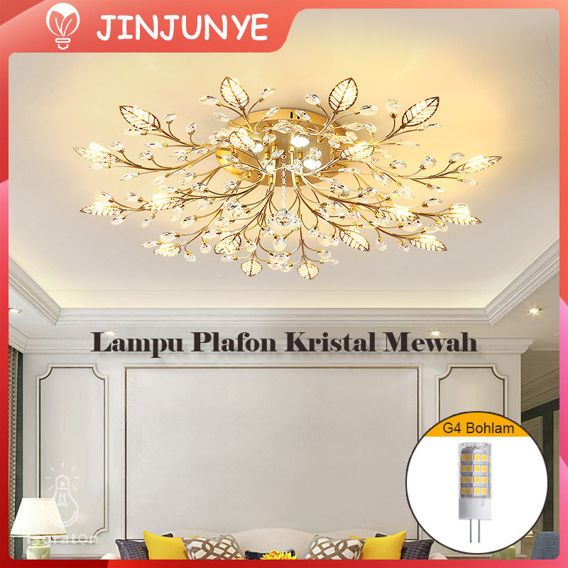 Jual Lampu Kristal Plafon Modern Mewah Lampu Kristal Hias Ruang Tamu ...