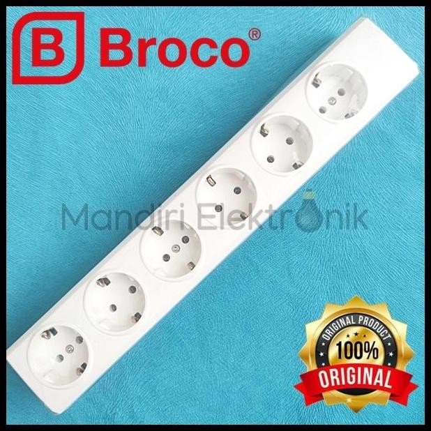 Jual Stopkontak Broco 6 Lubang 15360 - Stop Kontak Broco Arde 6 Lubang ...