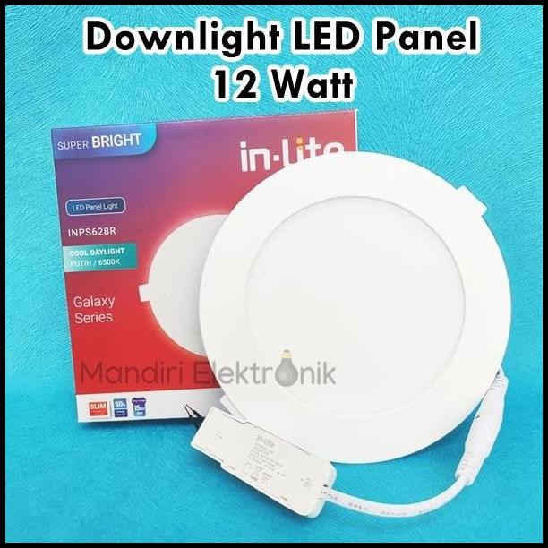 Jual Lampu Downlight LED Panel INLITE 12 Watt IN-LITE 12W INPS626R 6 Inch Bulat Garansi 1 Tahun ...