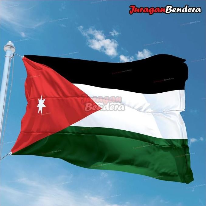 Jual :::::::] Bendera Negara Yordania / Bendera Jordania / Jordan Flag ...