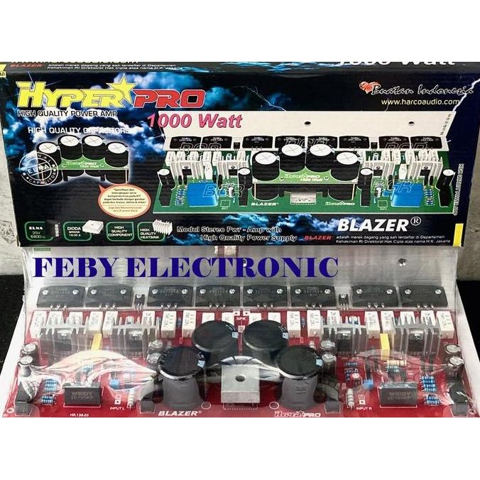 Jual Promo KIT AMPLIFIER BLAZER HYPER PRO 1000W 2x500W STEREO AMPLI POWER AMPLIFI COD | Shopee ...