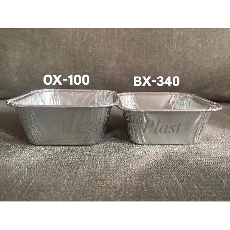 Jual Bisa Cod Aluminium Foil Tray Ox-100 Kotak Kecil / Ox-100 + Tutup ...
