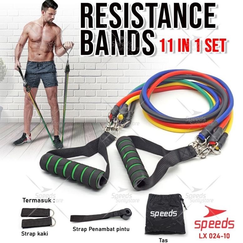 Jual Resistance Band SPEEDS Fitness Tali Gym Yoga Loop Stretching Pull ...