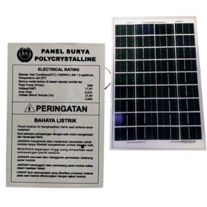 Jual MASIH READY SOLAR PANEL CELL PAPAN SURYA 10WP POLY CRYSTALLINE ...