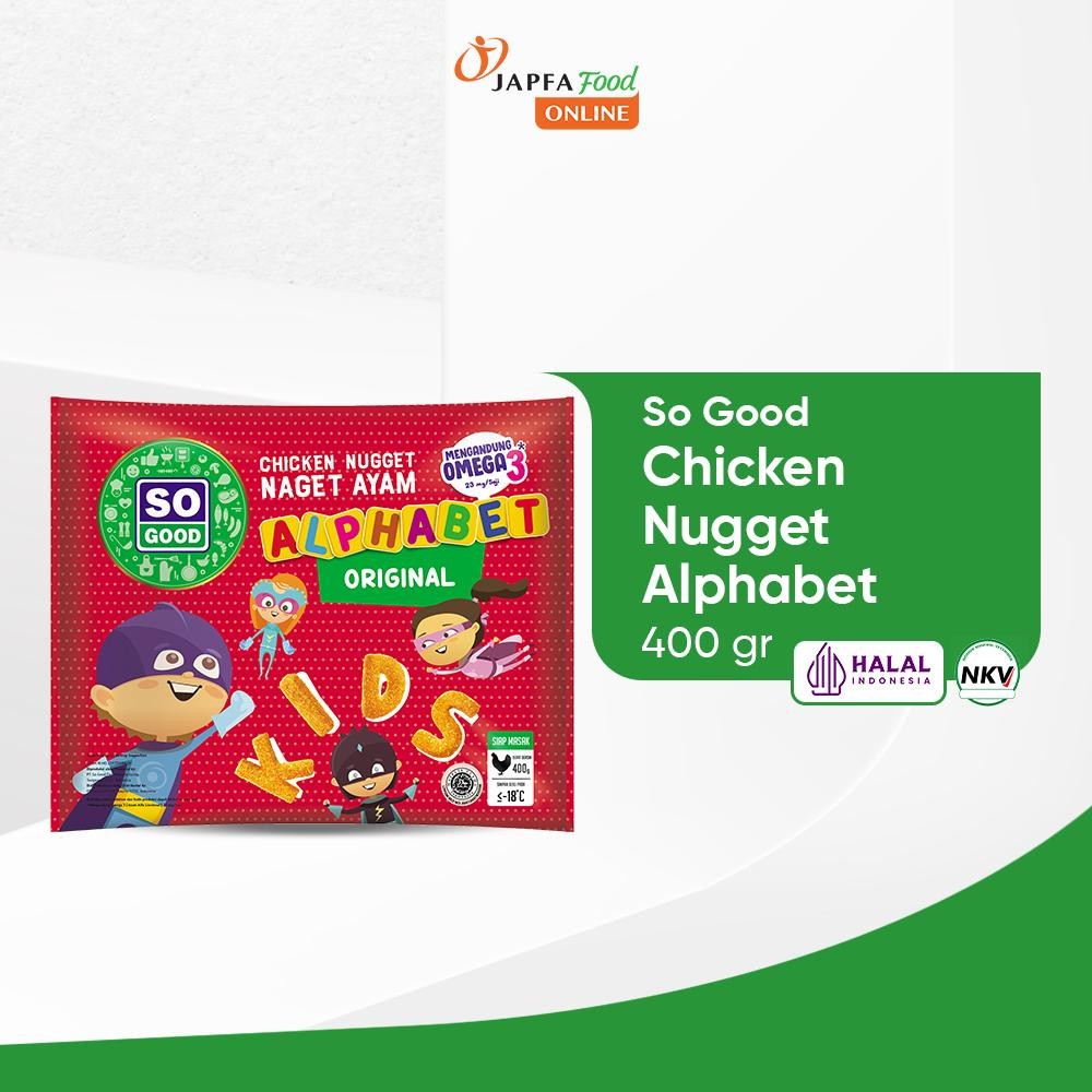 Jual So Good Chicken Nugget / Naget Ayam Alphabet 400gr | Shopee Indonesia