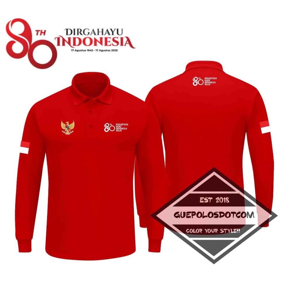 Jual Baru TYPE 1 - logo kecil 80th agustus 2025 - POLO POLOSHIRT HUT ...