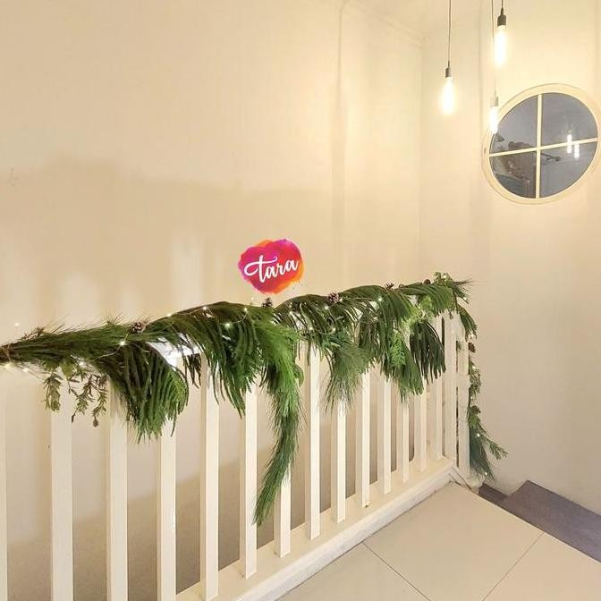 Jual Natural Garland Daun Cemara Wangi/Real Touch Pine Garland/ Garland ...