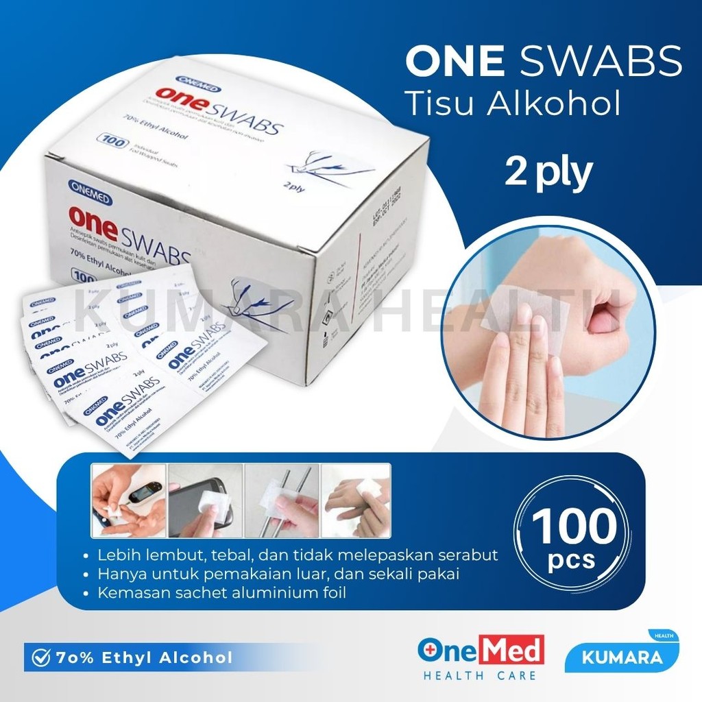 Jual ONEMED - Alcohol Swab Oneswab isi 100's | Shopee Indonesia
