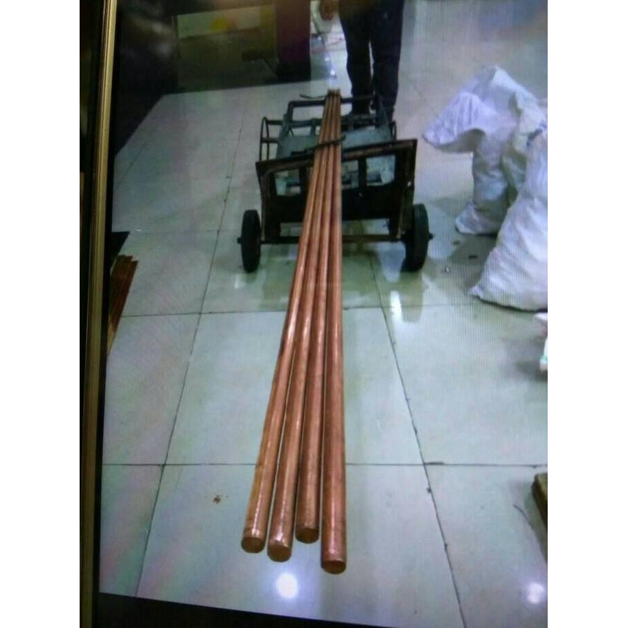 Jual Tersedia Rod Grounding Tembaga 5/8" 3M per Batang - Alat Grounding ...