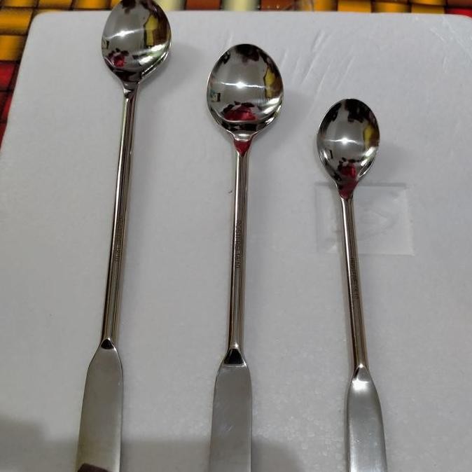 Jual Spatula Lab 15cm. Spatula Stainless Steel Besar 15 cm. Usbeck ...