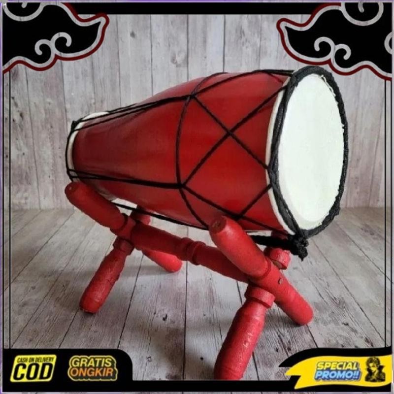 Jual TERBAIK TODAY Kendang Jawa ukuran 25 cm, gendang jaranan, mainan ...